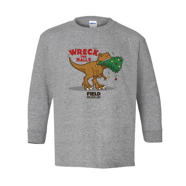 Wreck the Halls Adult Long Sleeve Tee – Field Museum